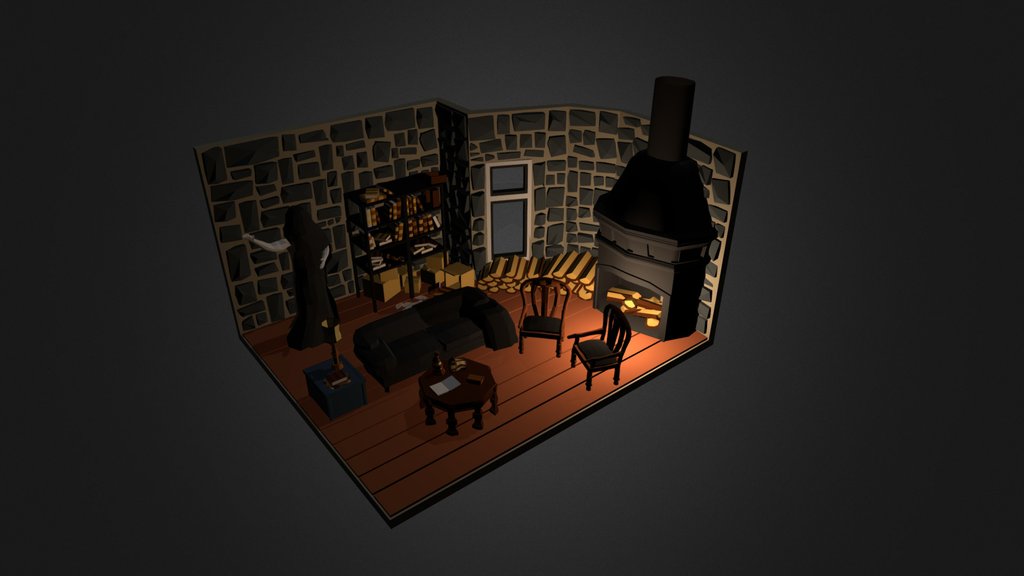Low poly mansion interiors - A 3D model collection by WorkingClassGames ...
