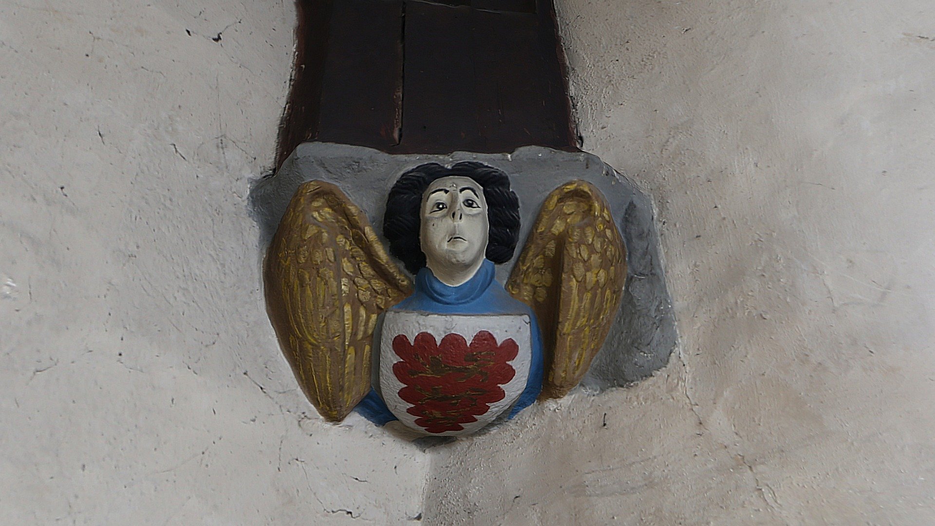 Angel corbel C15th with arms of Oriel College* - 3D model by Rochester ...