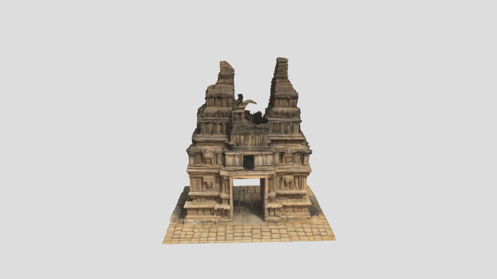 Temple Gateway - 3D model by sushmithagowda0007 [4c3fd4a] - Sketchfab