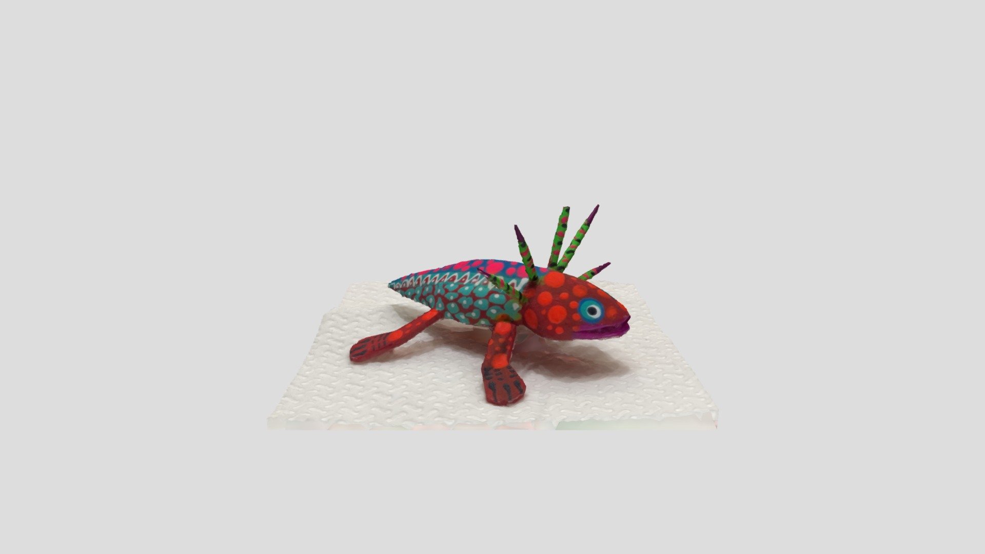 Alebrije Ajolote - 3D model by karelium [4c44e93] - Sketchfab