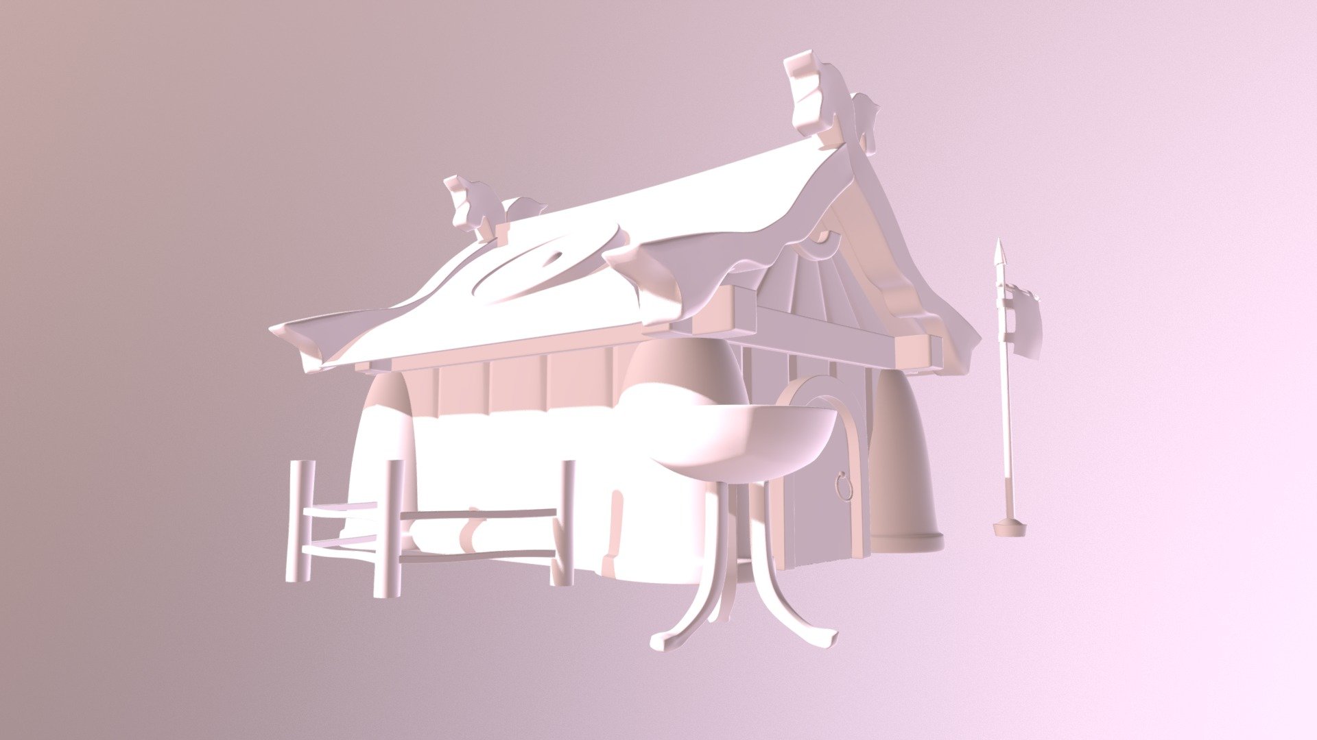 Viking Hut - 3D model by Julia Moore (@divinecomedies) [4c44f44 ...