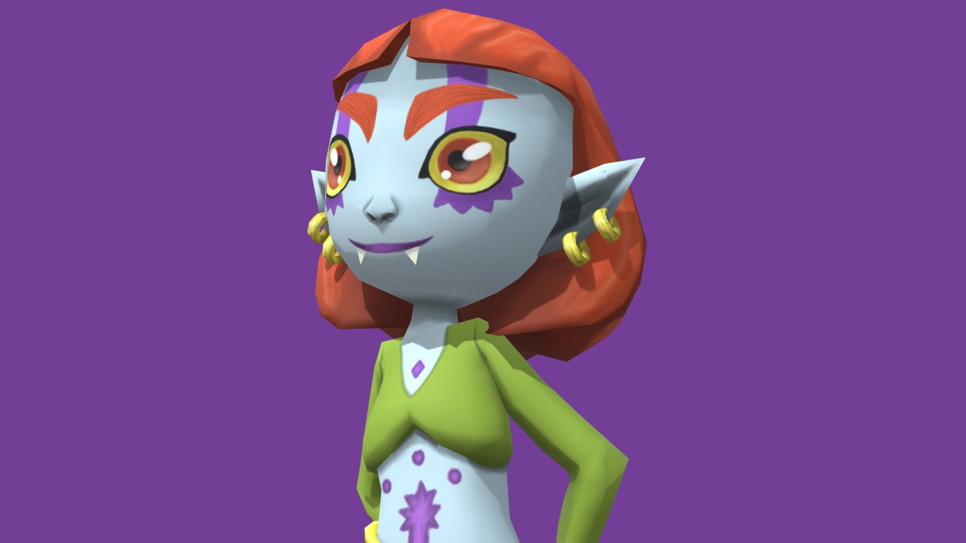 zhinryn - videogame character - 3D model by gabriela // ferao ;D ...