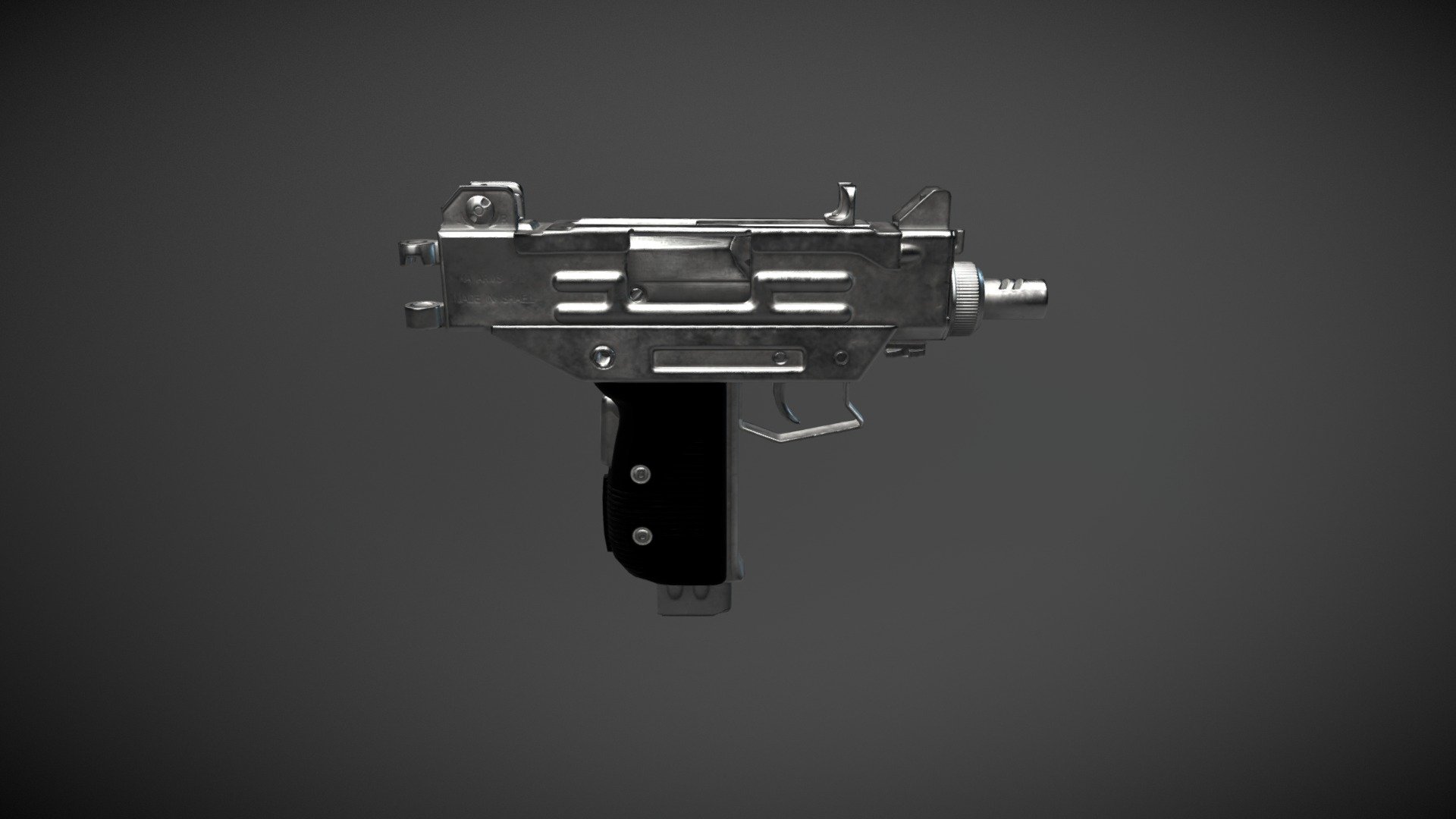 SILVER PLATE - MICRO UZI - 3D model by PUBGShowcase [4c4937b] - Sketchfab