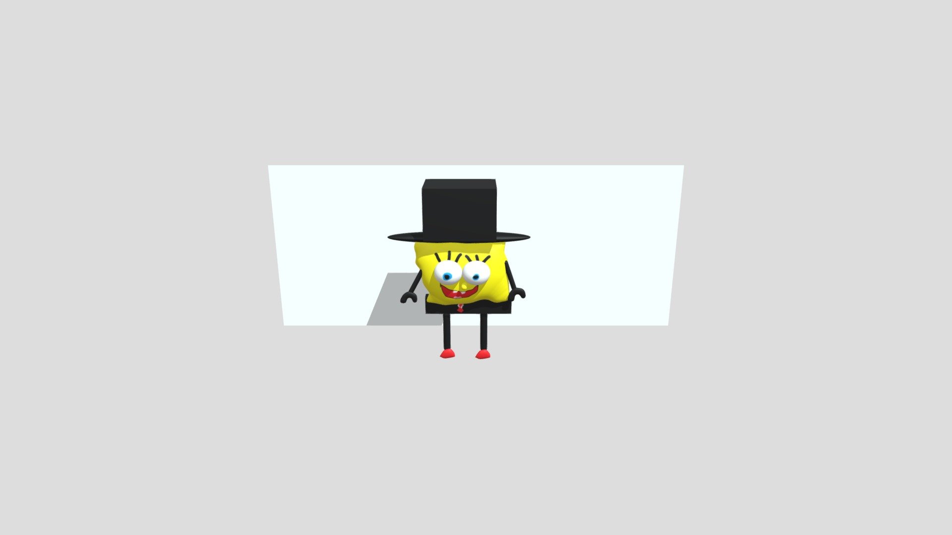 Spongebobwithatophat - Download Free 3D model by robloxfan1999 [4c4c2c3 ...