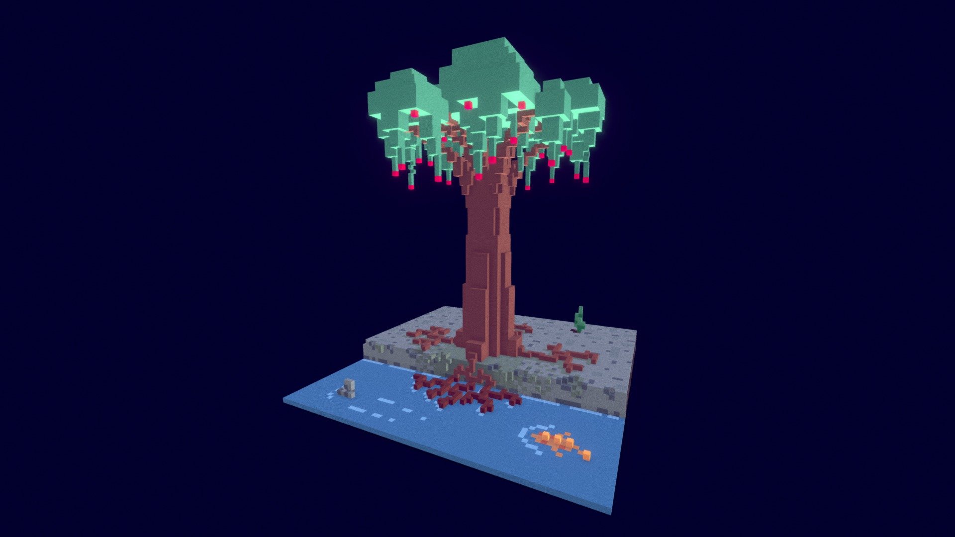 Garden Tree - Download Free 3D model by Voxel_Hen [4c4d02c] - Sketchfab