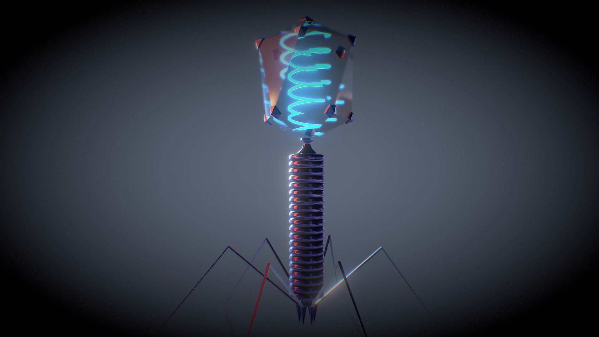 Bacteriophage - Buy Royalty Free 3D model by arloopa [4c4d48a ...