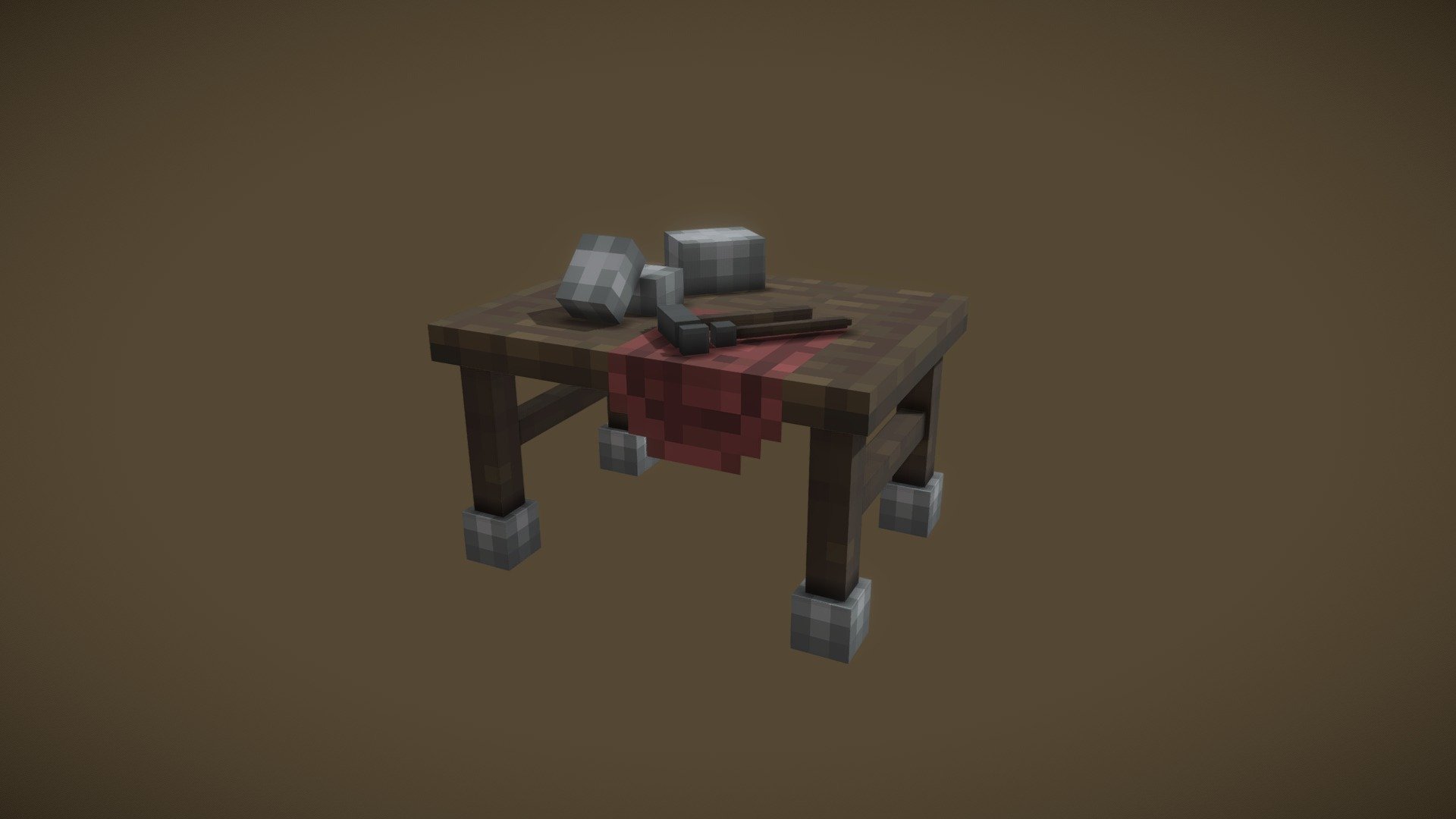 [Flacko] Masonry Bench - 3D model by dukeflacko [4c4e24f] - Sketchfab