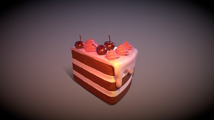 Chocolate-cake 3D models - Sketchfab
