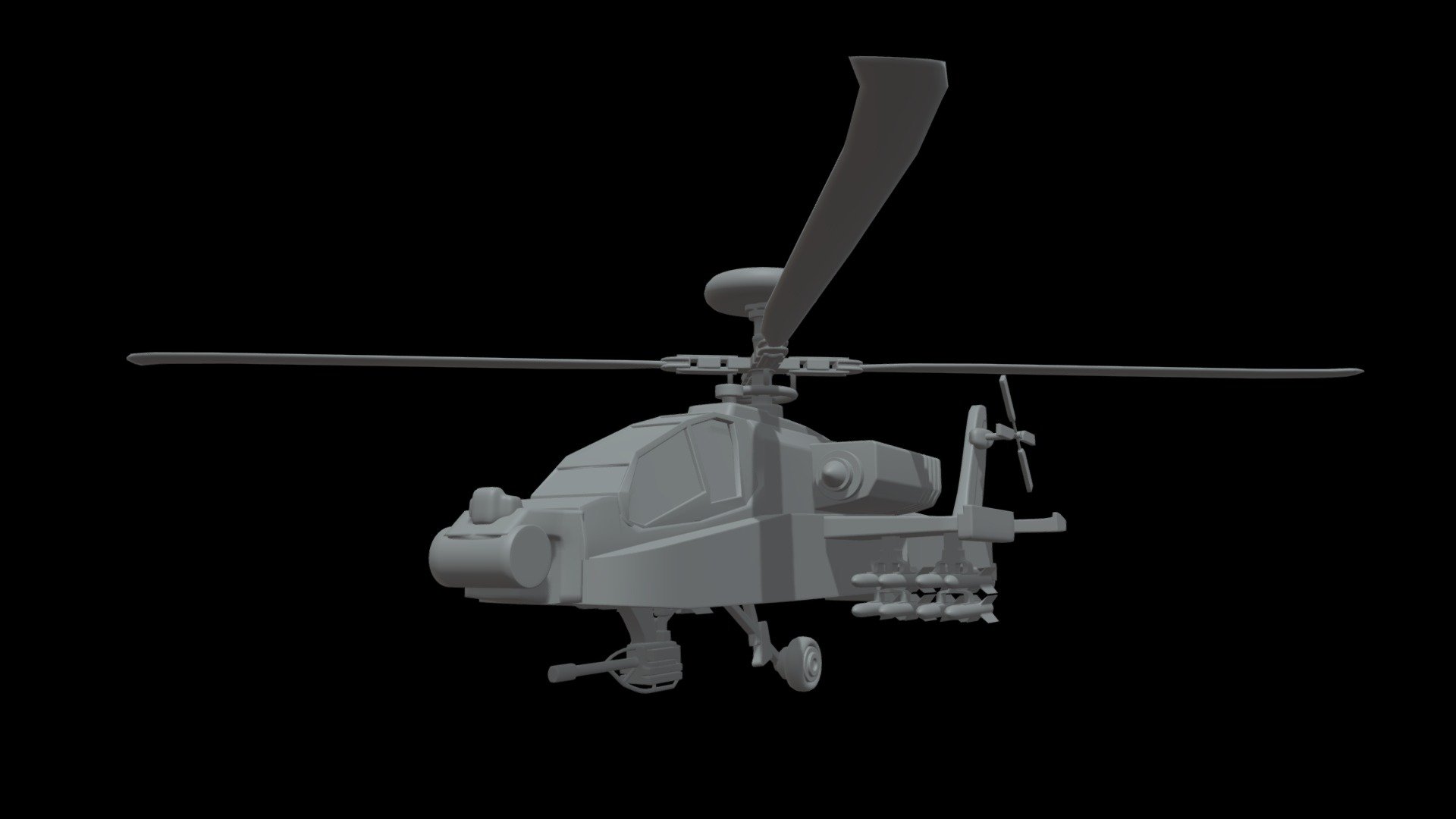 Apache Helicopter - 3D model by brky_cvdr [4c4edf9] - Sketchfab