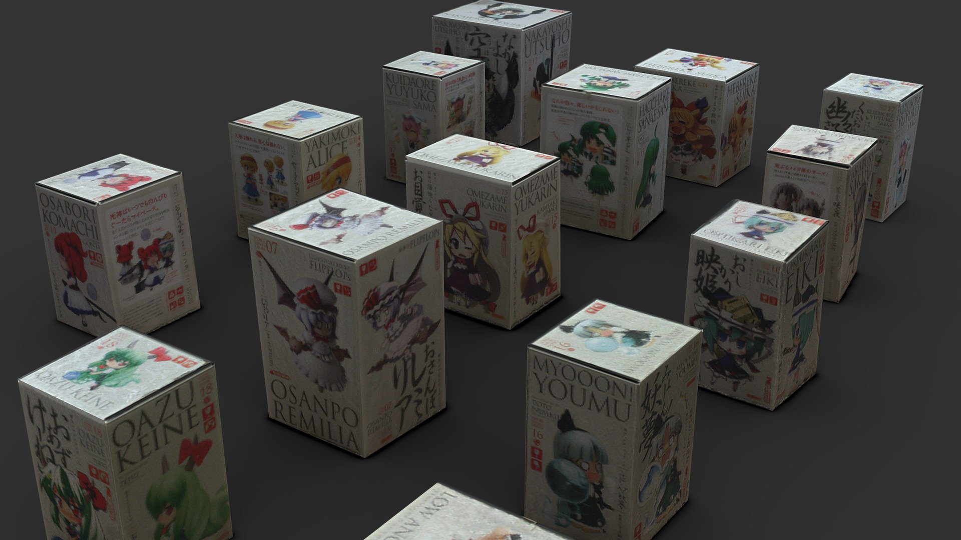 Figure Boxes - Download Free 3D model by Renafox (@kryik1023) [4c4ee82 ...