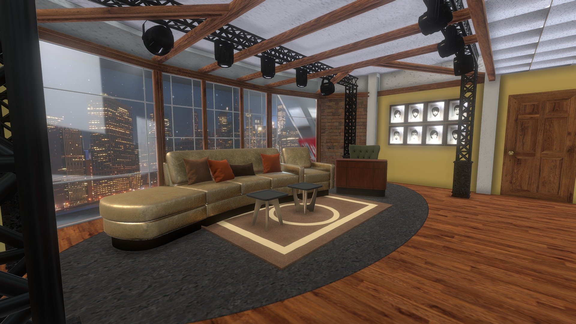 TalkShow Room - Buy Royalty Free 3D model by Mostafa Ebrahim ...