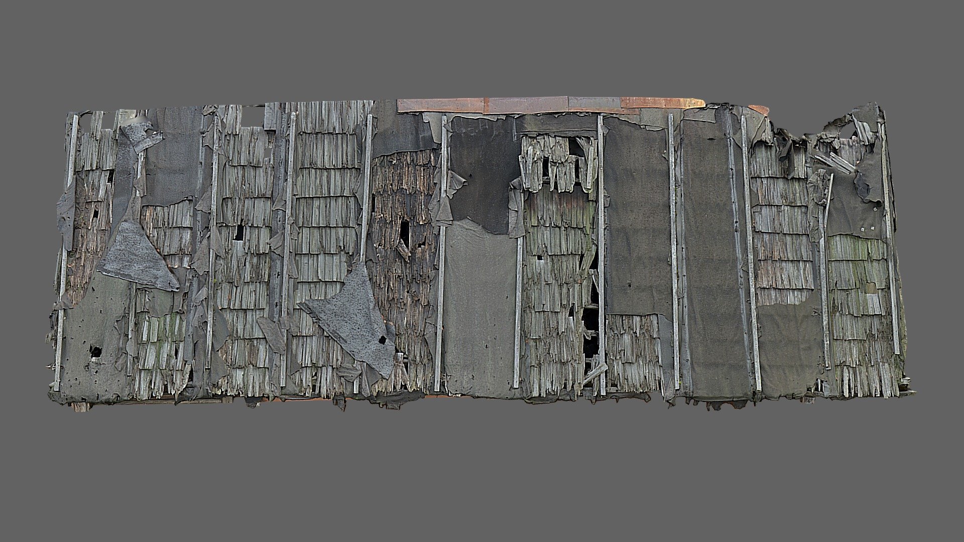 decayed wooden shingle roof C - Buy Royalty Free 3D model by Оrрндп ЯТG ...