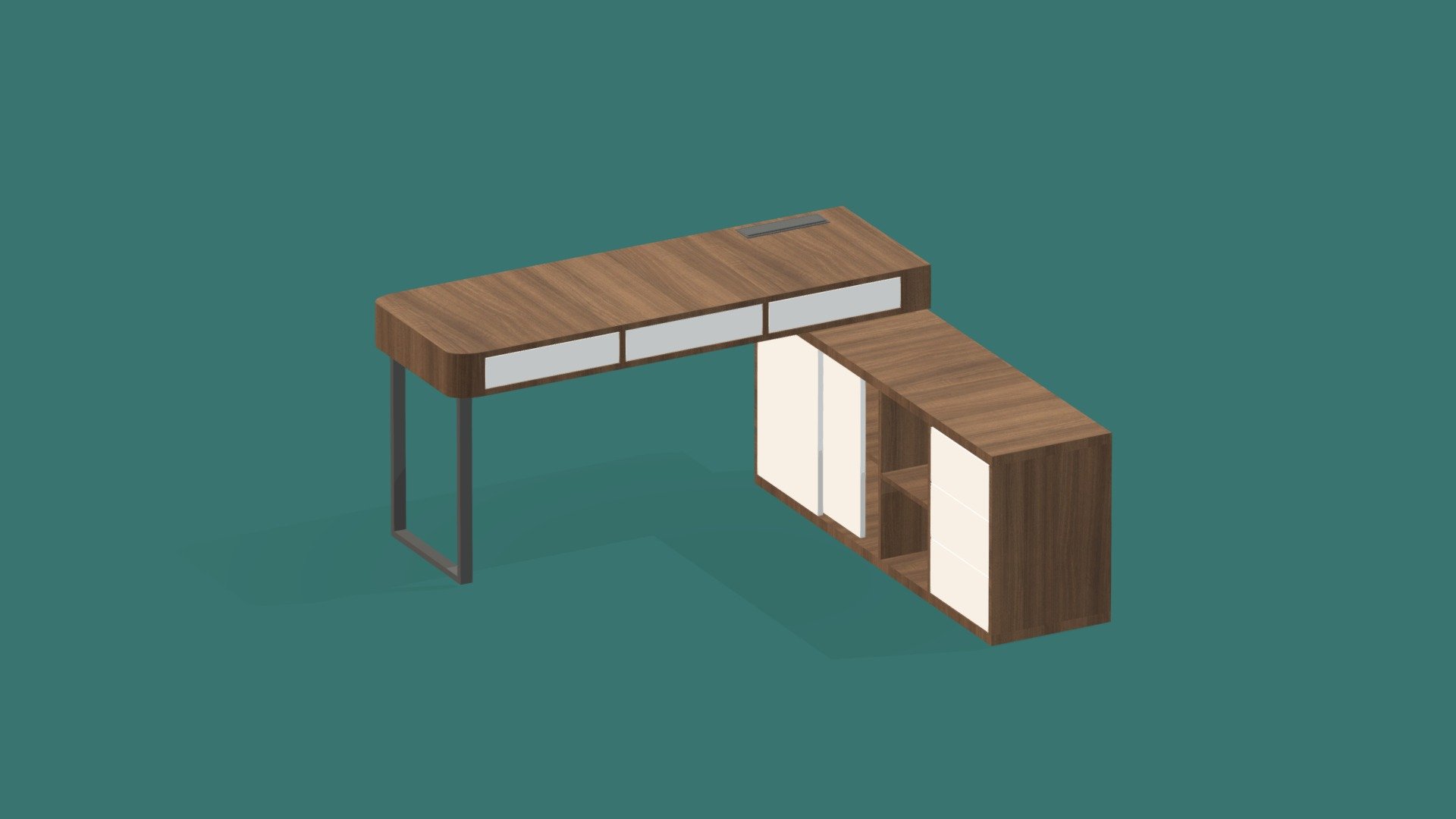 Desk_Design - 3D model by erickangel99 [4c50c19] - Sketchfab
