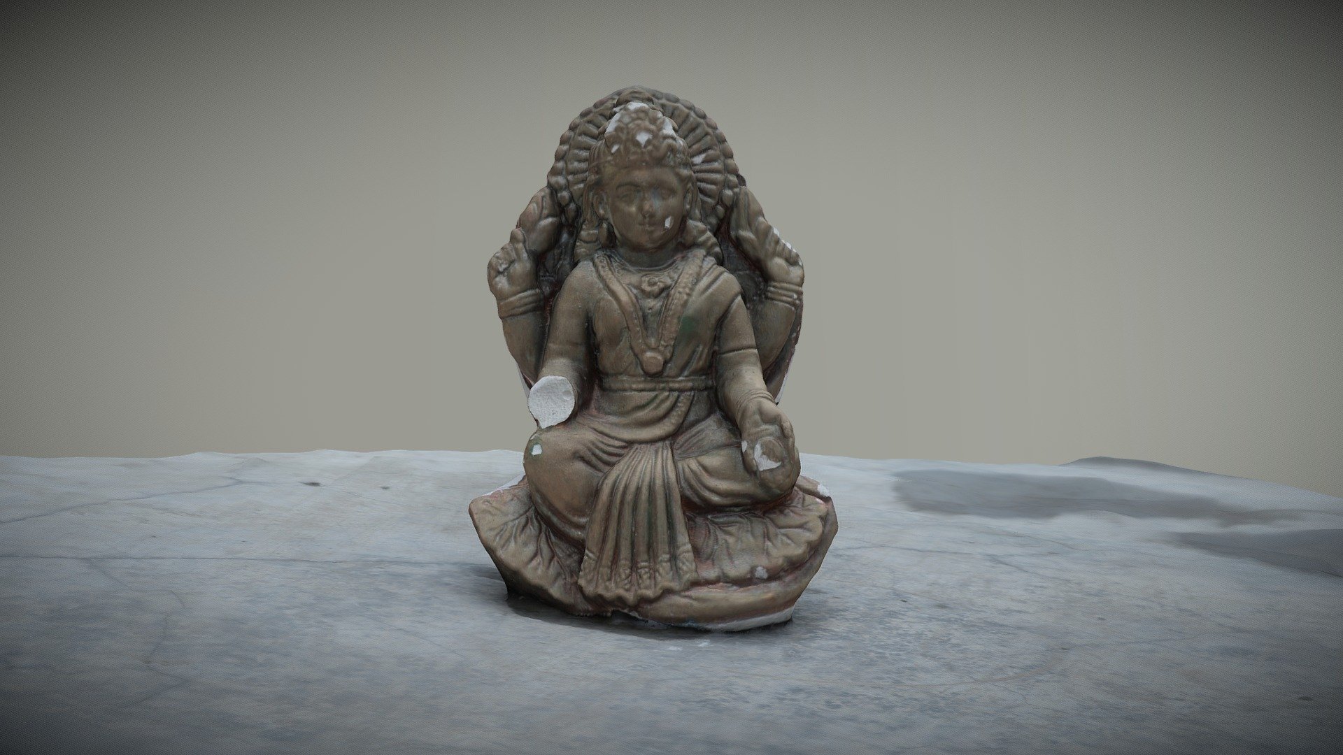 Laxmi Devi Old Broken Murti - 3D model by Akshay Gadekar (@arg6063 ...
