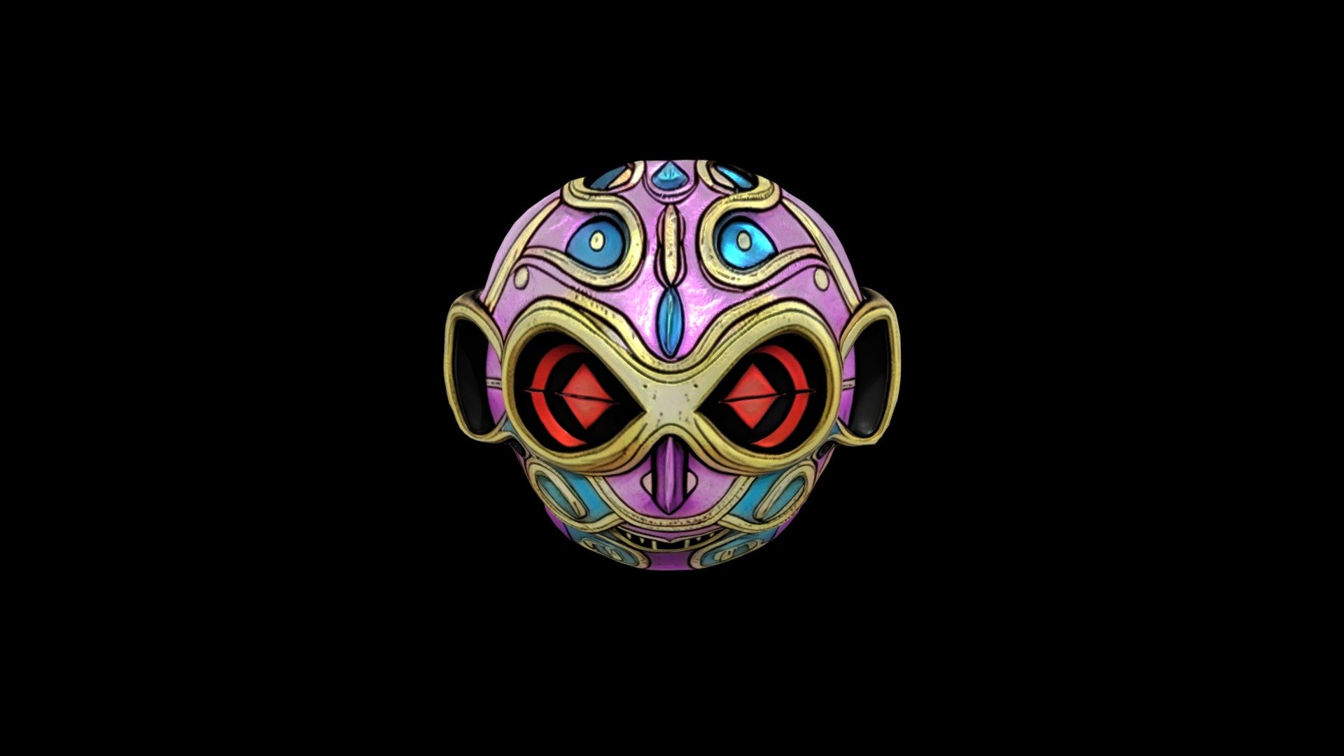 Happy Mask 594 - Download Free 3D model by klrxyz [4c52788] - Sketchfab