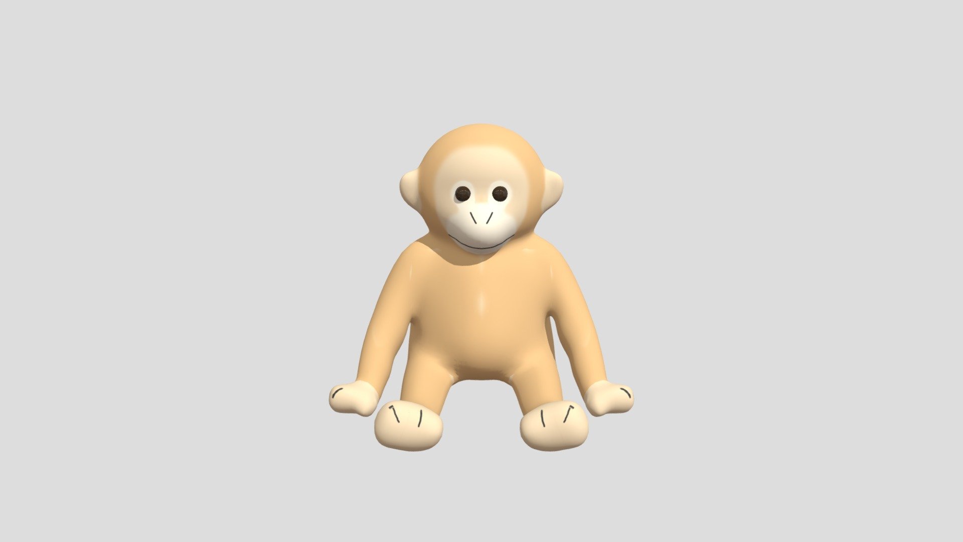 Monkey Plush - 3D model by AM (@Animaker1) [4c52af3] - Sketchfab