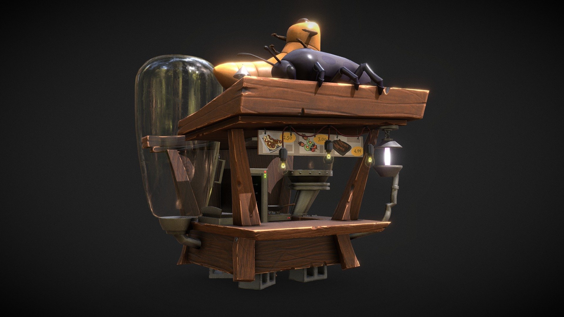 Bug_ Food_ Stand - 3D model by André Bernardo (@andereberna) [4c53a6d ...