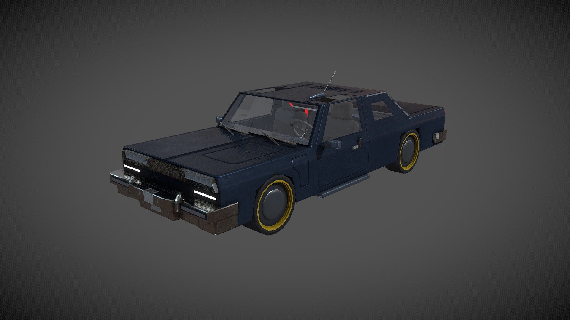 LOW POLY - Vehicle Prop ( Techno Car ) - 3D model by pongstah [4c543ac ...