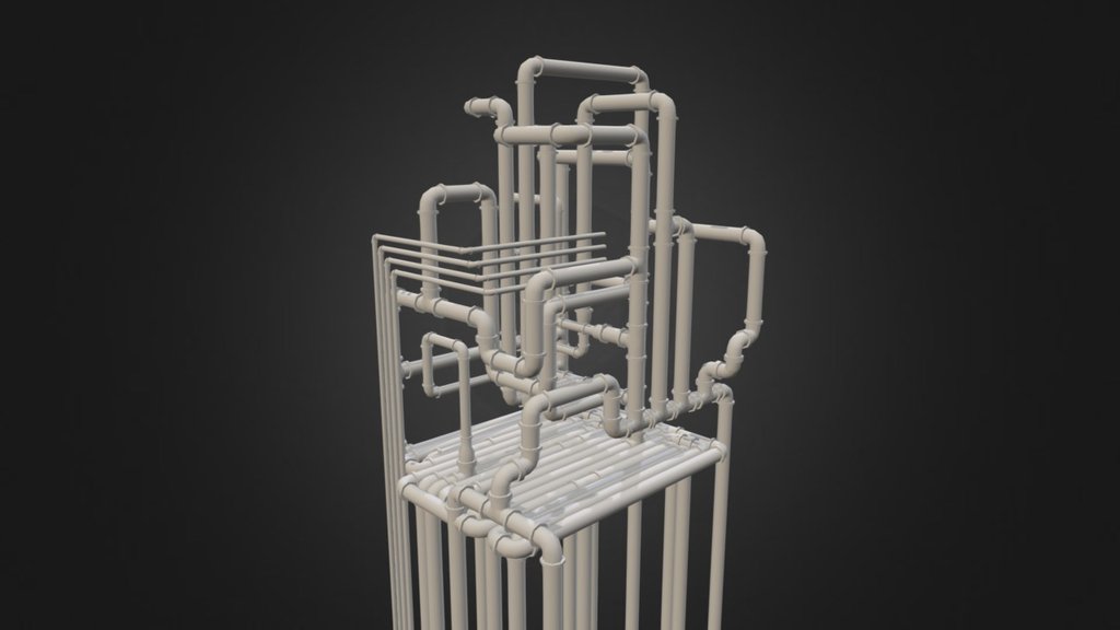 Industrial Pipe Building - 3D model by Llogan Schoultz (@llogan ...