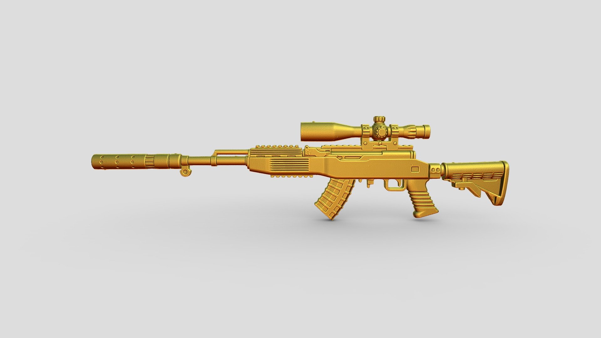 Gun - 3D model by Diana Liu (@Diana123456) [4c5742d] - Sketchfab
