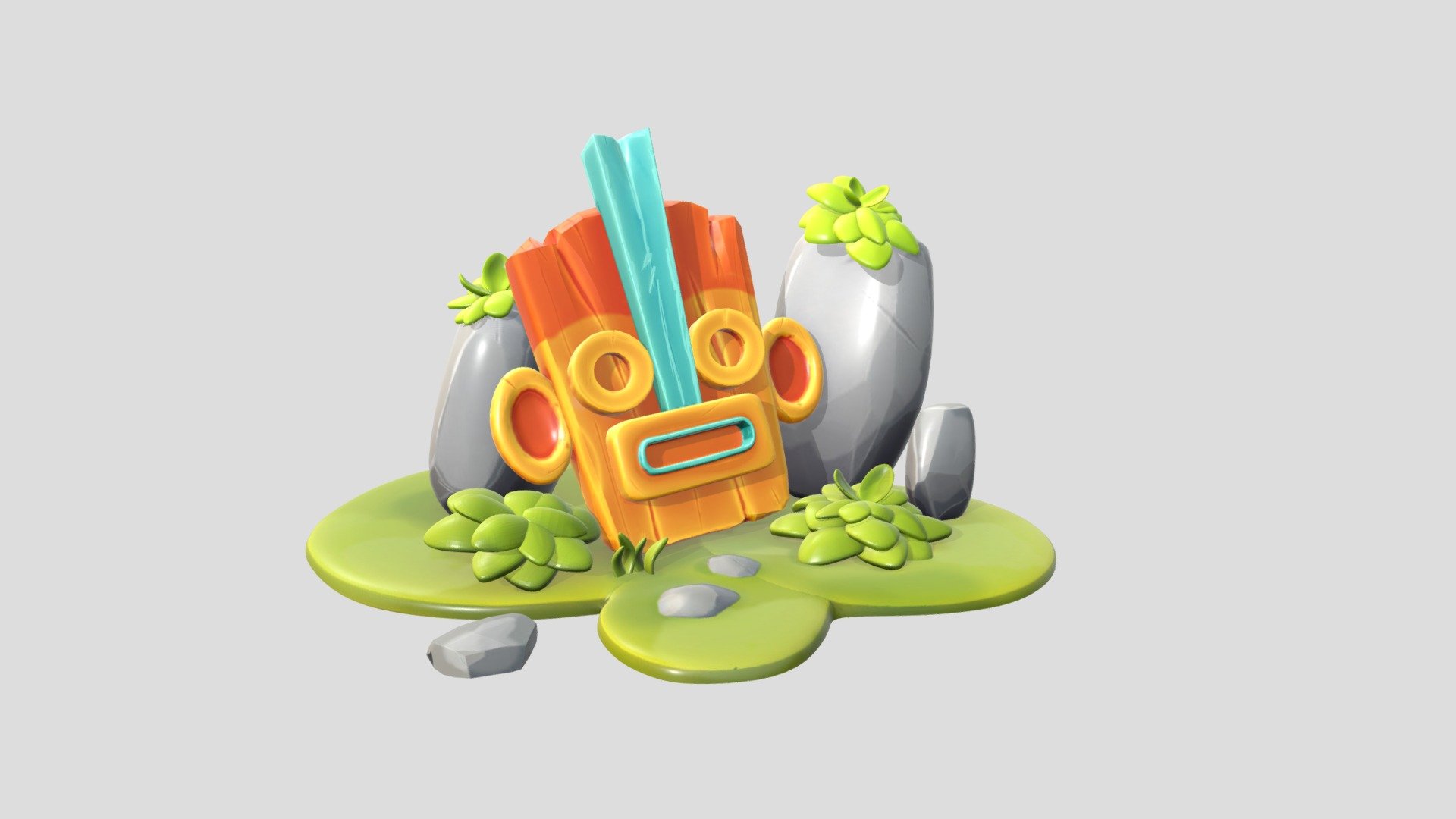 Tiki Mask - 3D model by karydegollado [4c5798b] - Sketchfab