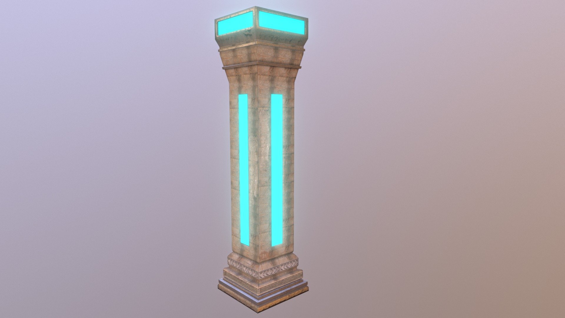 Mayan Pillar 01 - 3D model by Sam.Hill [4c59a43] - Sketchfab