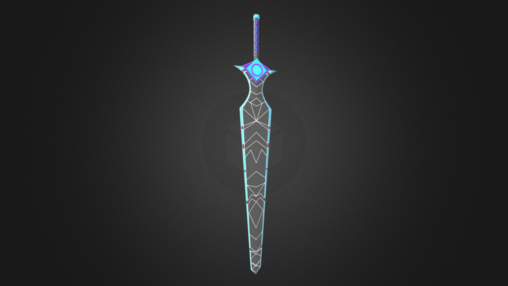 Sword Blue Cast - 3D model by Lockhrt (@Lockhrt69) [4c5a06a] - Sketchfab