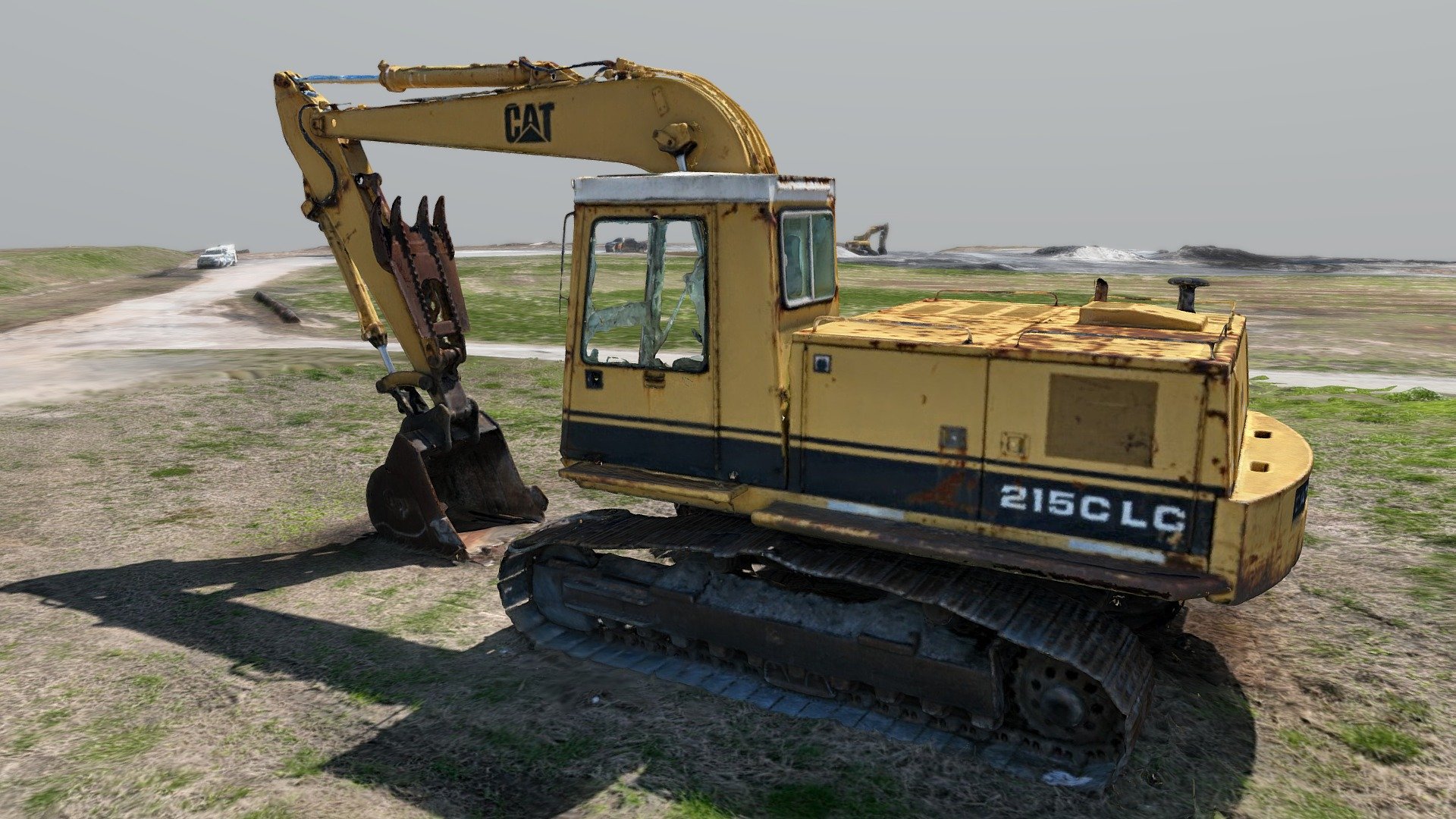 Caterpillar 215LC - Buy Royalty Free 3D model by johnnokomis [4c5acb7 ...