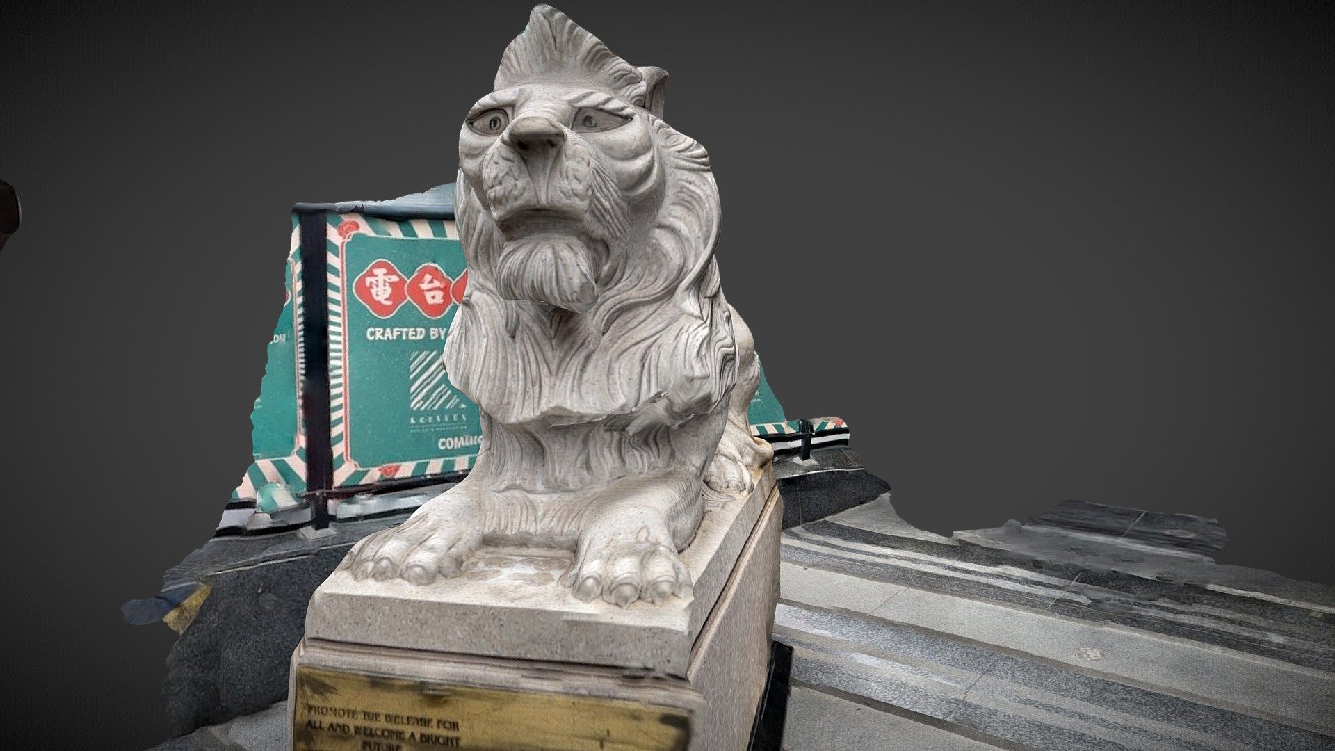 Lion statue - Download Free 3D model by albertkicia [4c61304] - Sketchfab