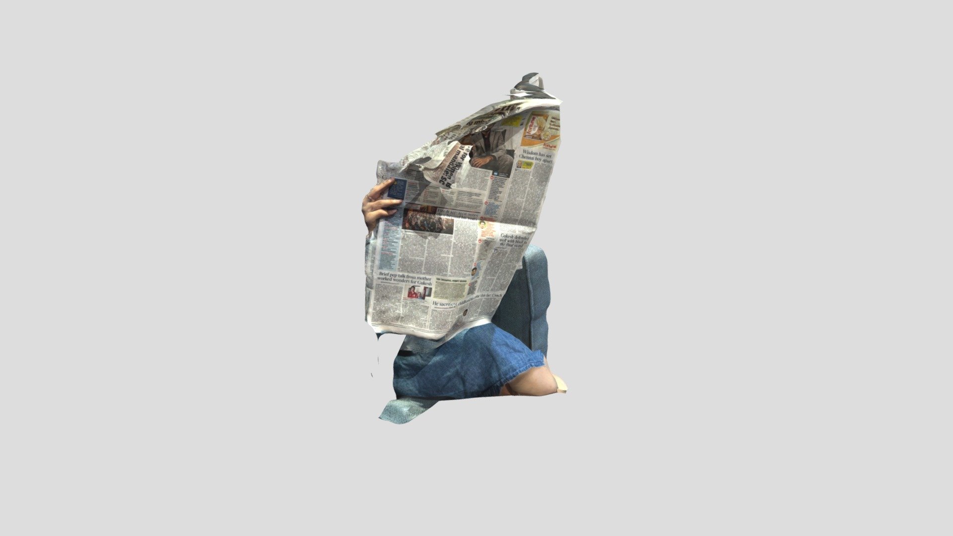 newspaper - 3D model by NityaShah [4c61967] - Sketchfab