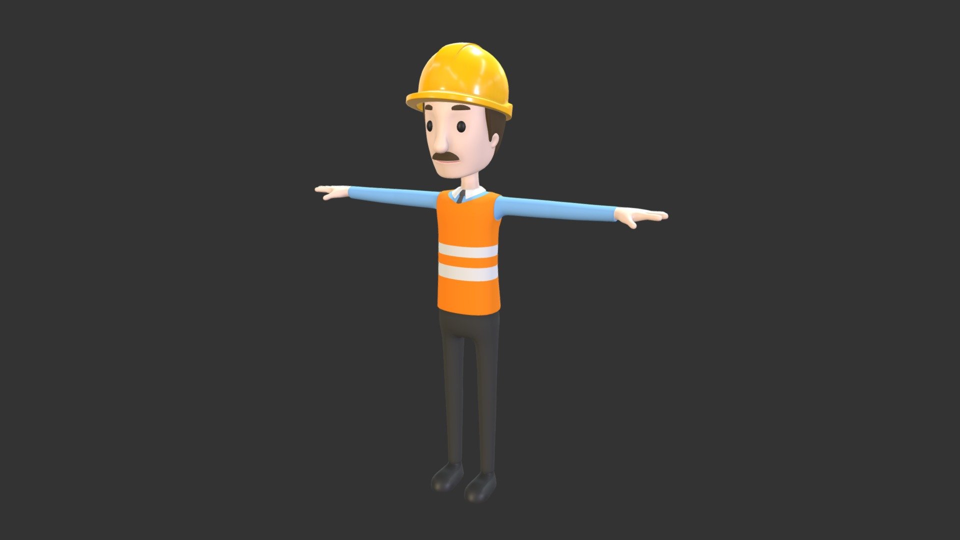 CartoonMan001 Engineer - Buy Royalty Free 3D model by bariacg [4c639f4 ...