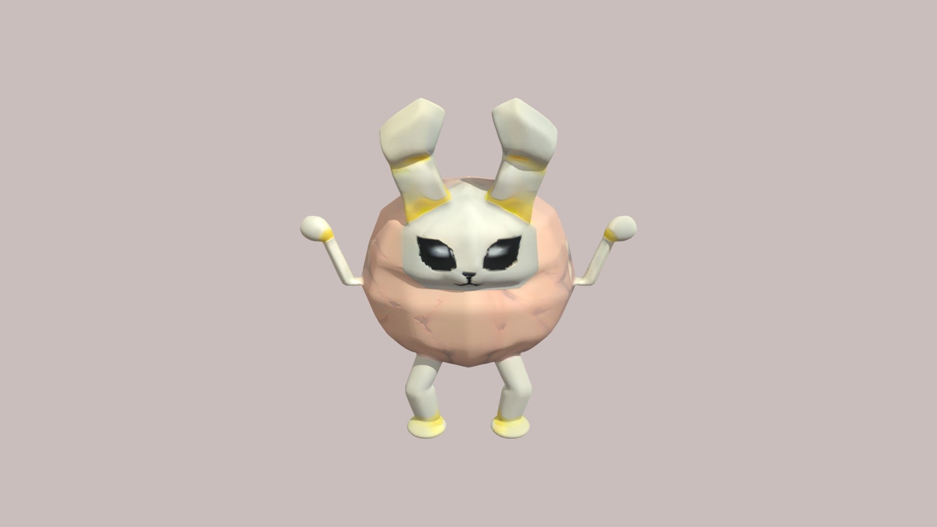 Stylized rabbit character with simplistic desig - 3D model by dragoy ...