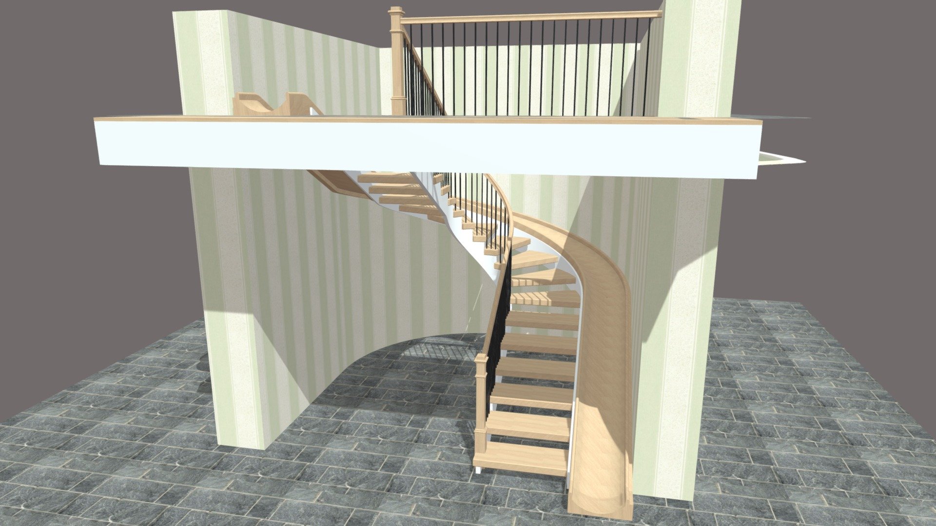 Fenix Const Slide in Raleigh - 3D model by TopTreadStairways ...