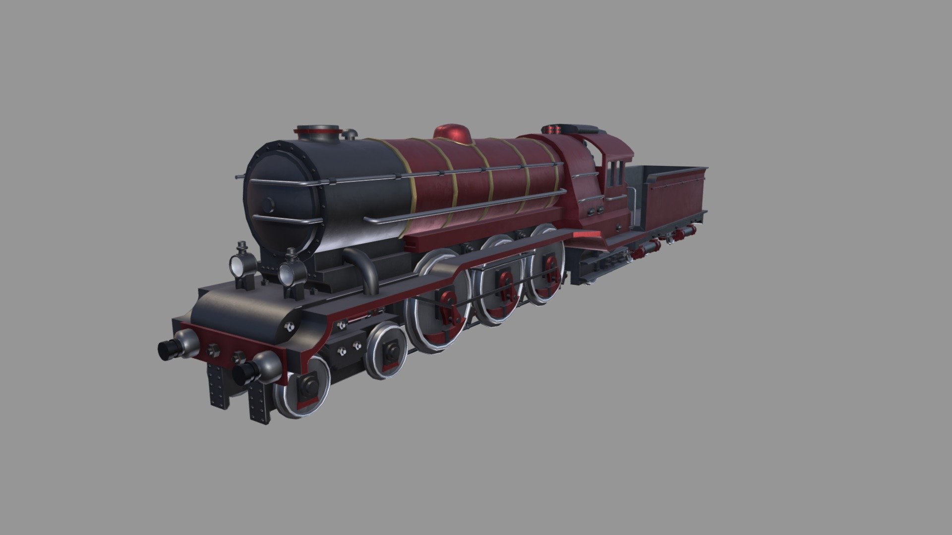 19th Century Locomotive - 3D model by Foggy_123 [4c68198] - Sketchfab