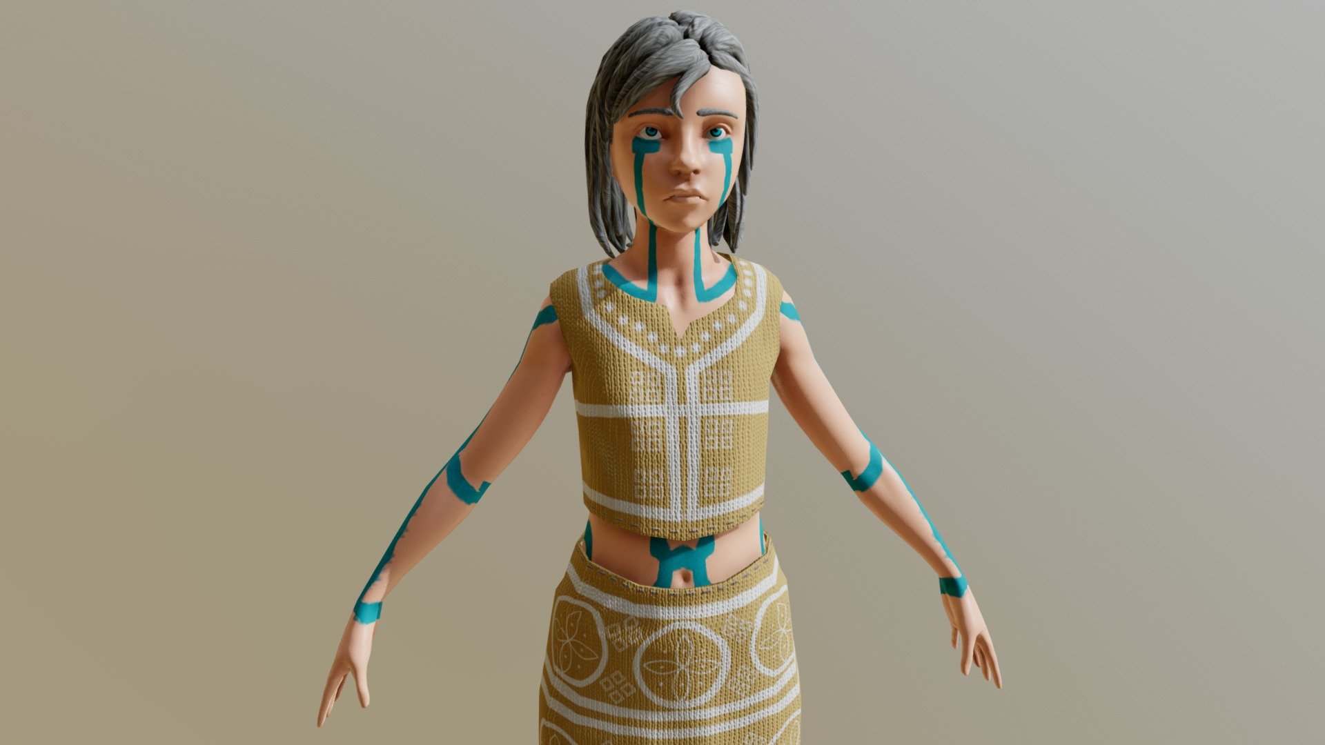 Low Poly Girl - 3D model by rodrigonavares [4c68fdb] - Sketchfab