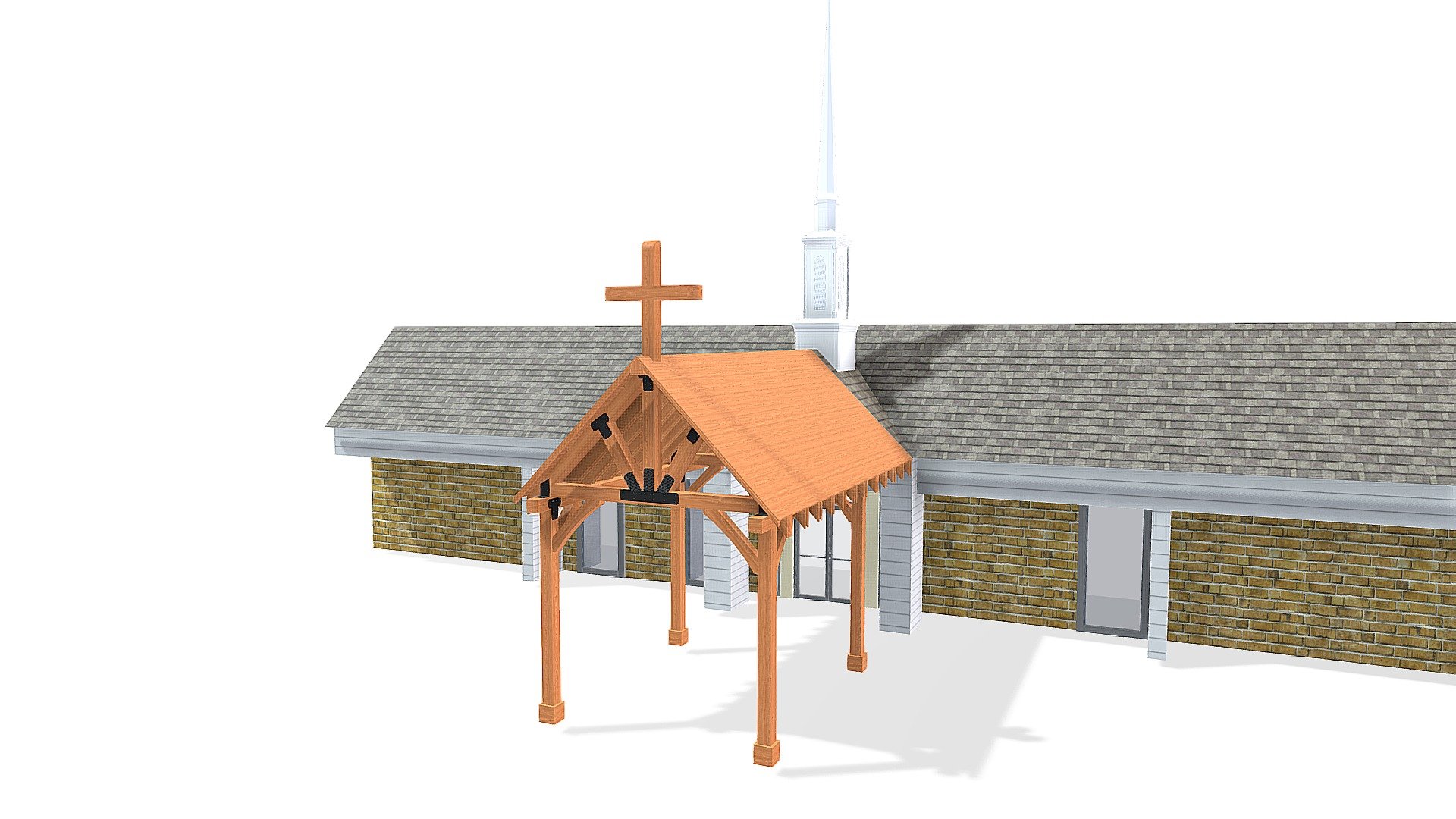 Custom Pavilion Church - 3D model by Conceptual Engineering - RB ...
