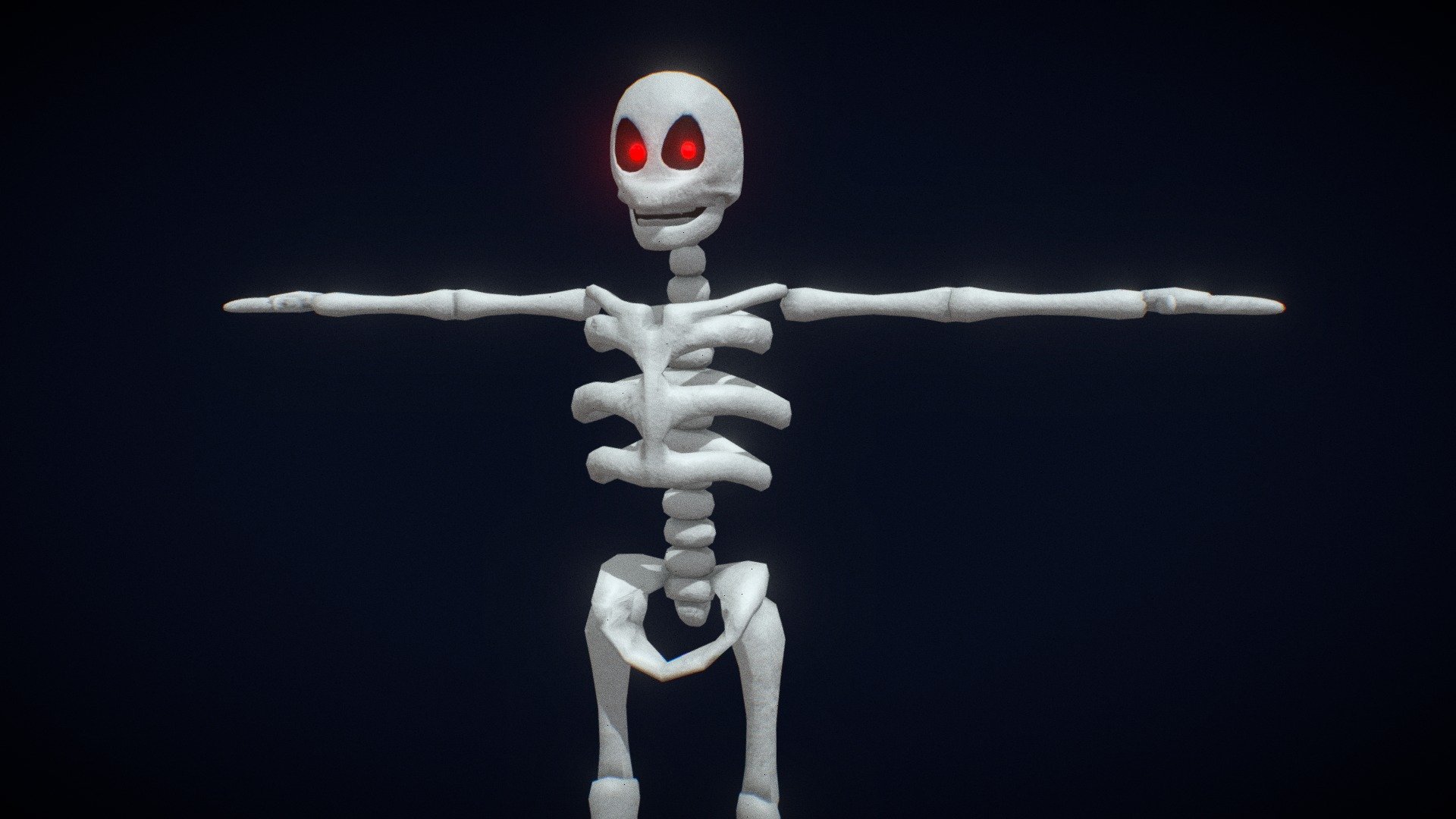Simple Stylized Skeleton - Download Free 3D model by Autumn Flowers ...