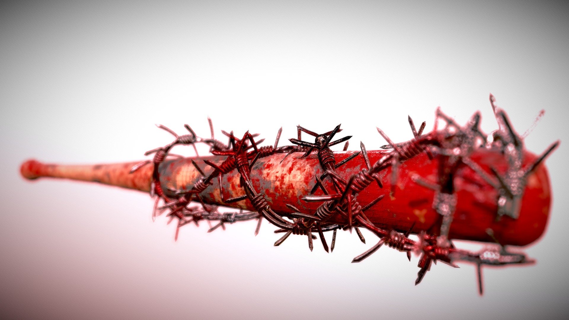 Barbed Wire Bat - 3D model by Valy.Echeverry [4c6aff9] - Sketchfab