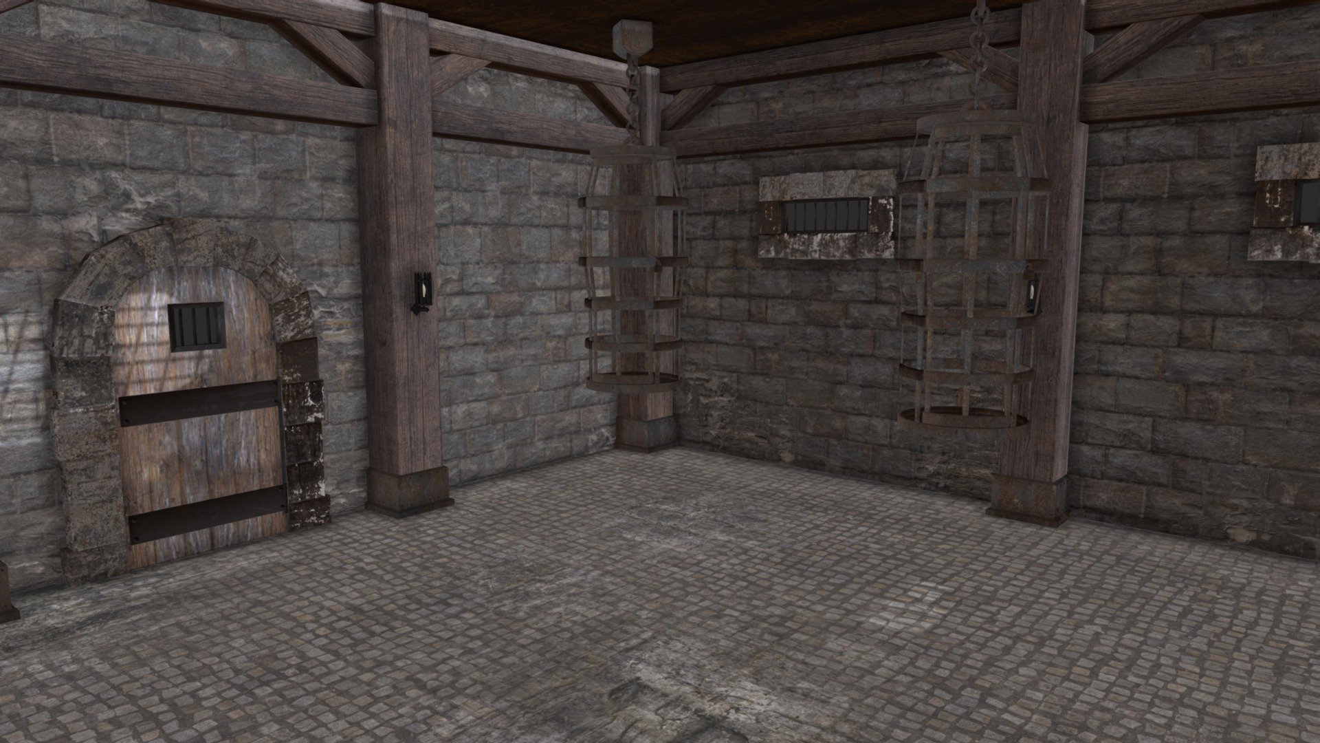 Prison Cages - Download Free 3D model by local.yany [4c6d343] - Sketchfab