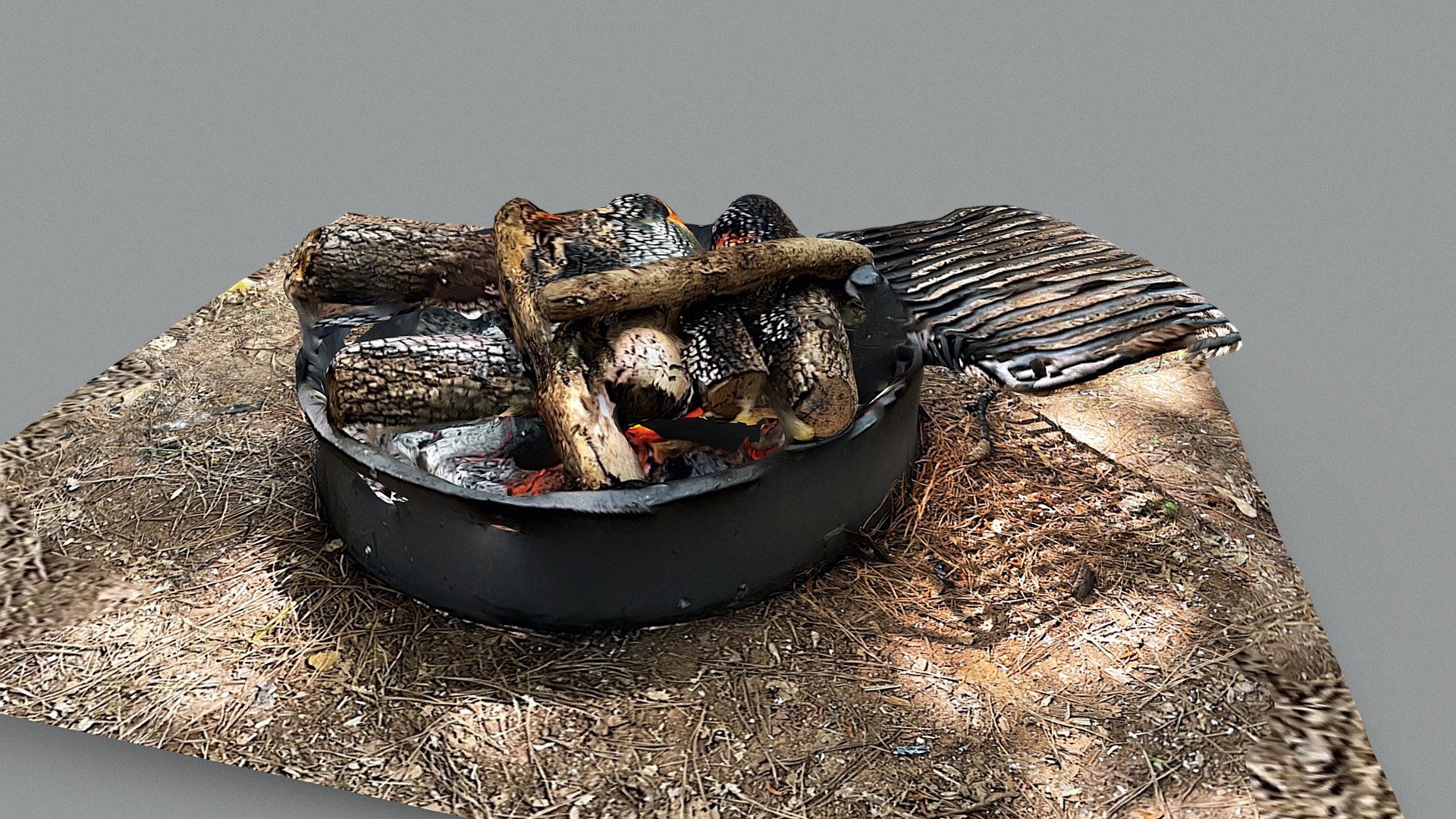 Camping fire - Buy Royalty Free 3D model by Marc Sawyer ...