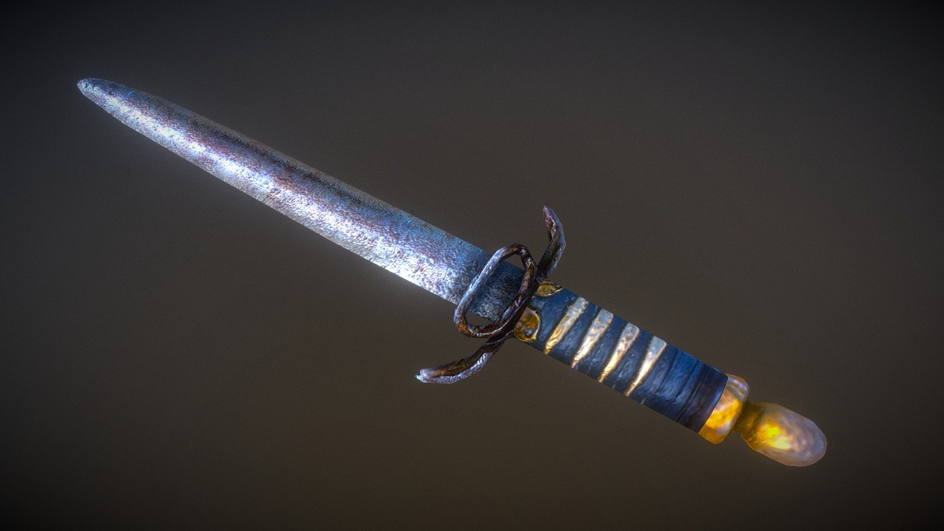 Low Poly Rusty Dagger - Download Free 3D model by Yanez Designs (@Yanez ...