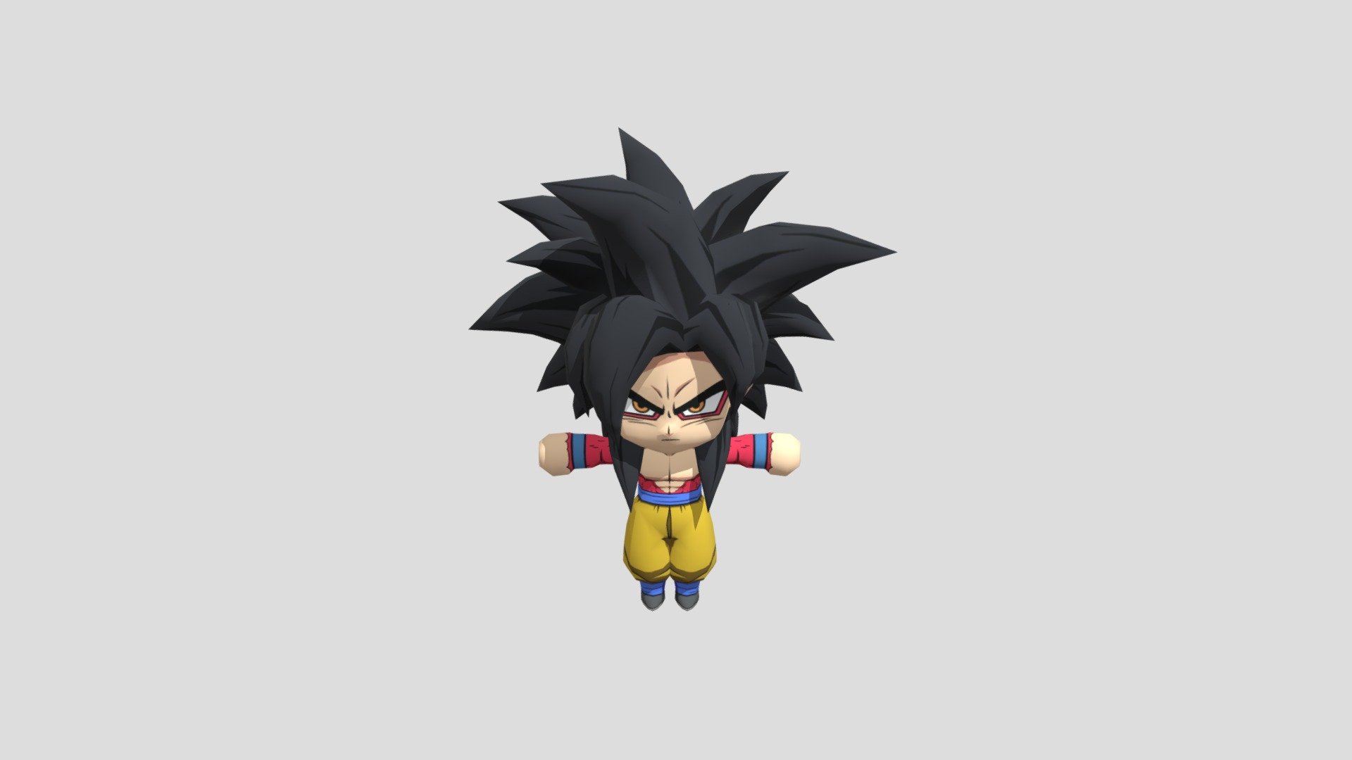 Baby Goku Super Saiyan IV - Download Free 3D model by Tigerar1 ...