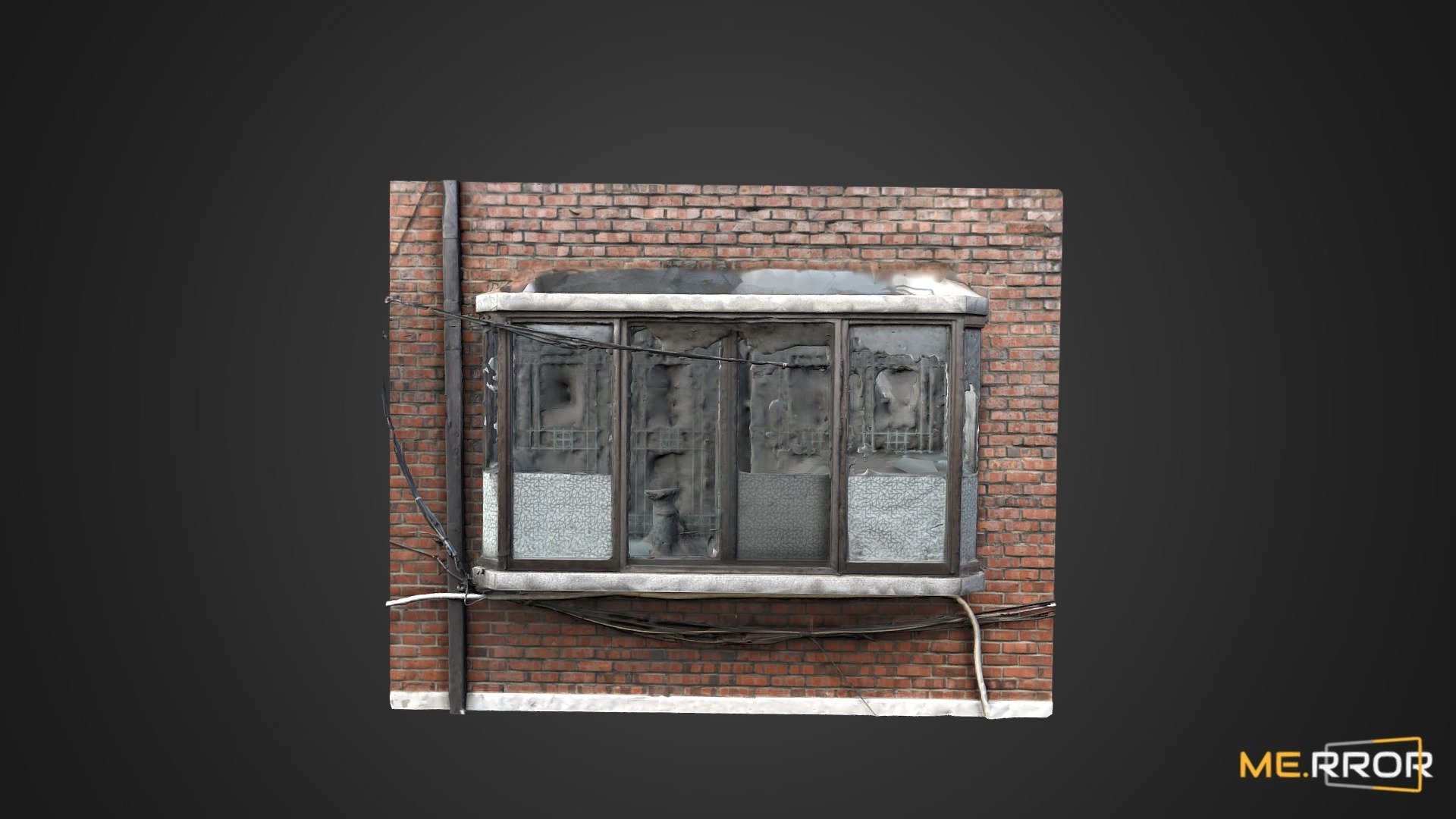 Korean Window with Brick Wall 3 - Buy Royalty Free 3D model by ME.RROR ...