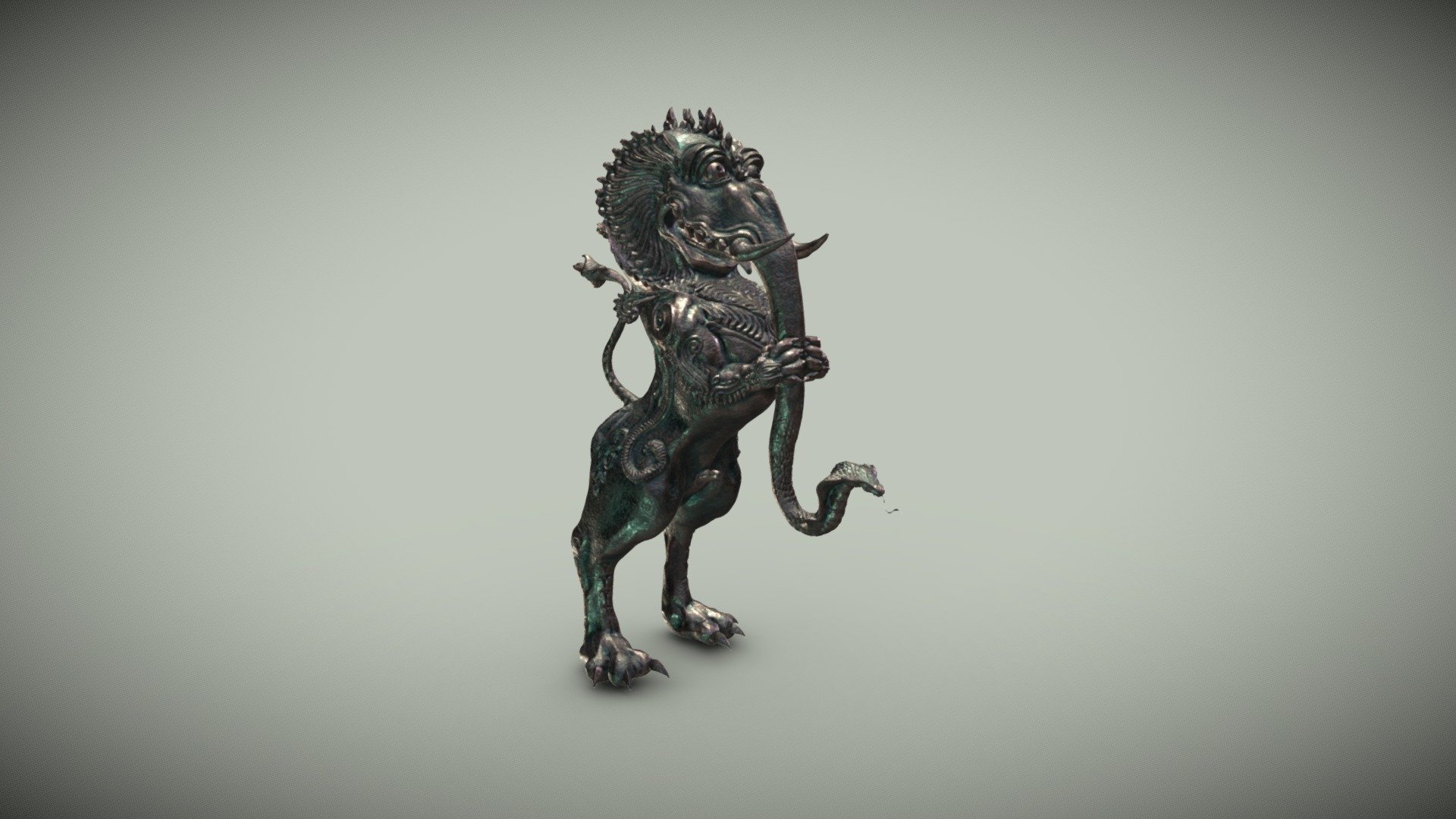 ancient Yali Statue - 3D model by mr.mendook [4c74b72] - Sketchfab