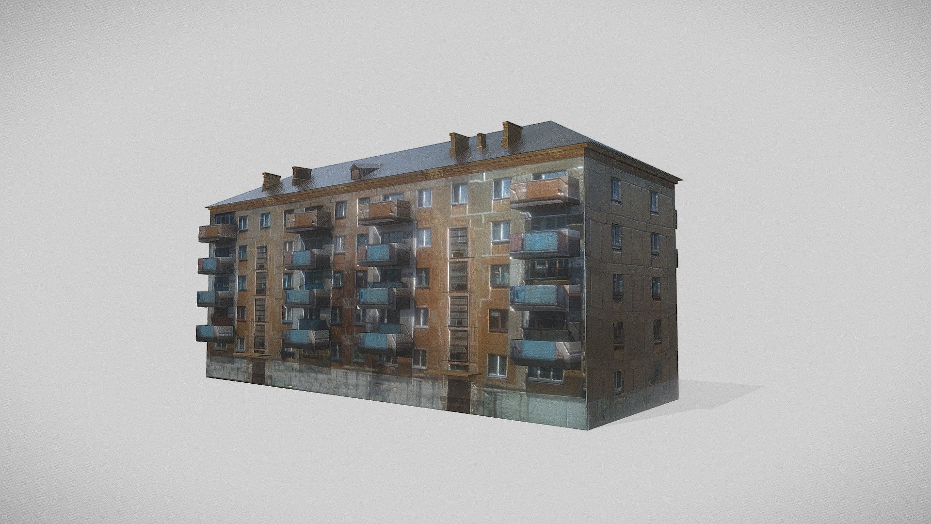 Khrushchevka - Download Free 3D model by quizzes [4c759da] - Sketchfab