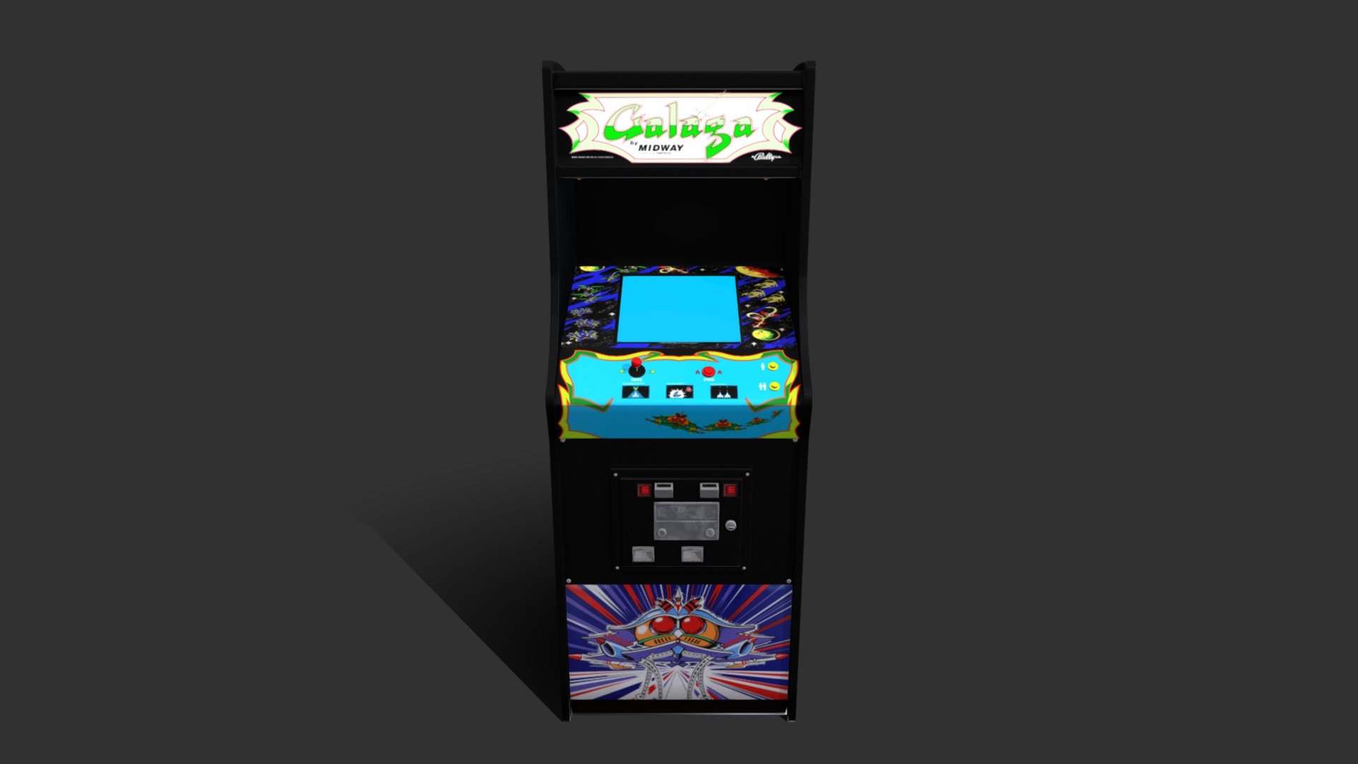 Galaga - 3D model by crimsonpenney [4c75b13] - Sketchfab