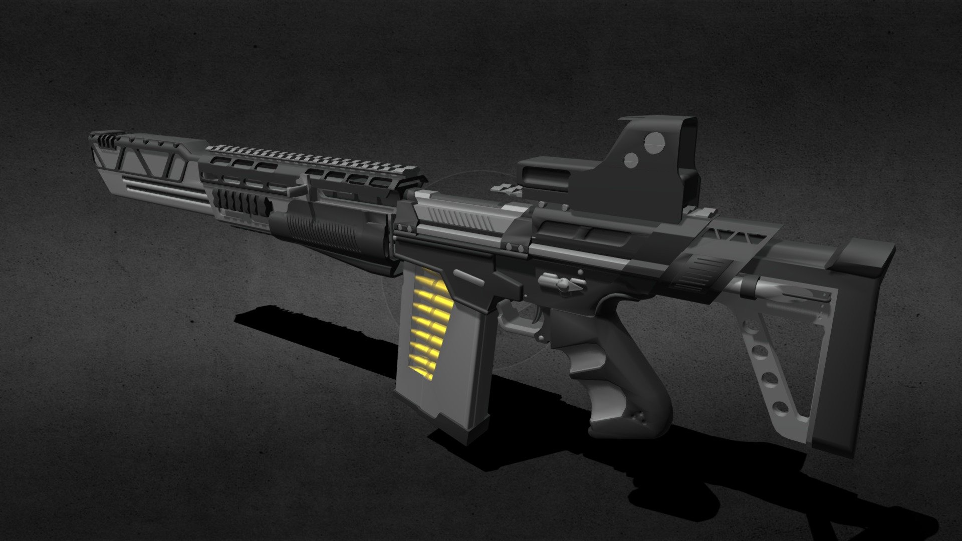Combat Rifle - 3D model by boydxdxd [4c771c2] - Sketchfab