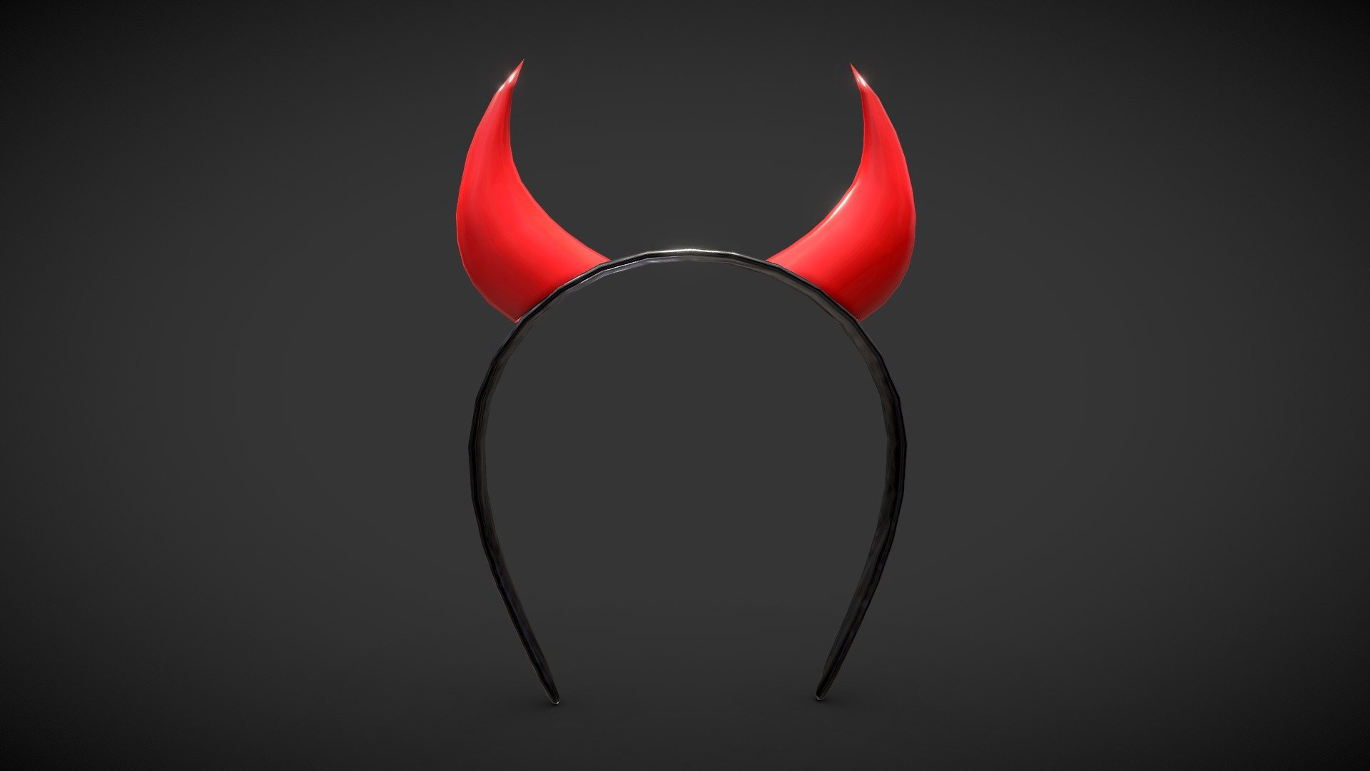 Devil Headband - Low Poly - Buy Royalty Free 3D model by Karolina ...