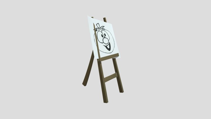 Easel 3D models - Sketchfab