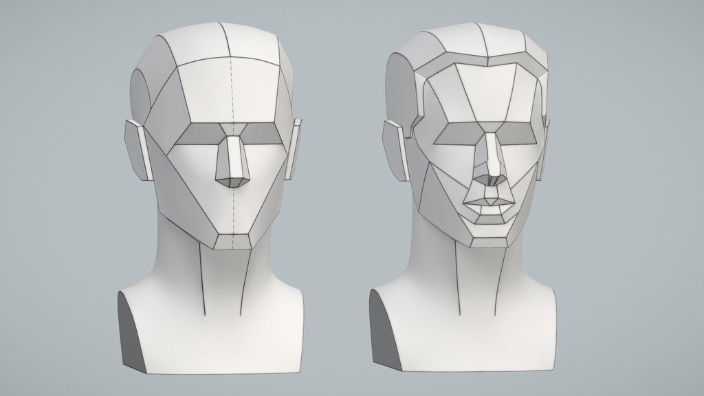 Character Base Mesh Geometry - A 3D model collection by Eve Bat Studios ...